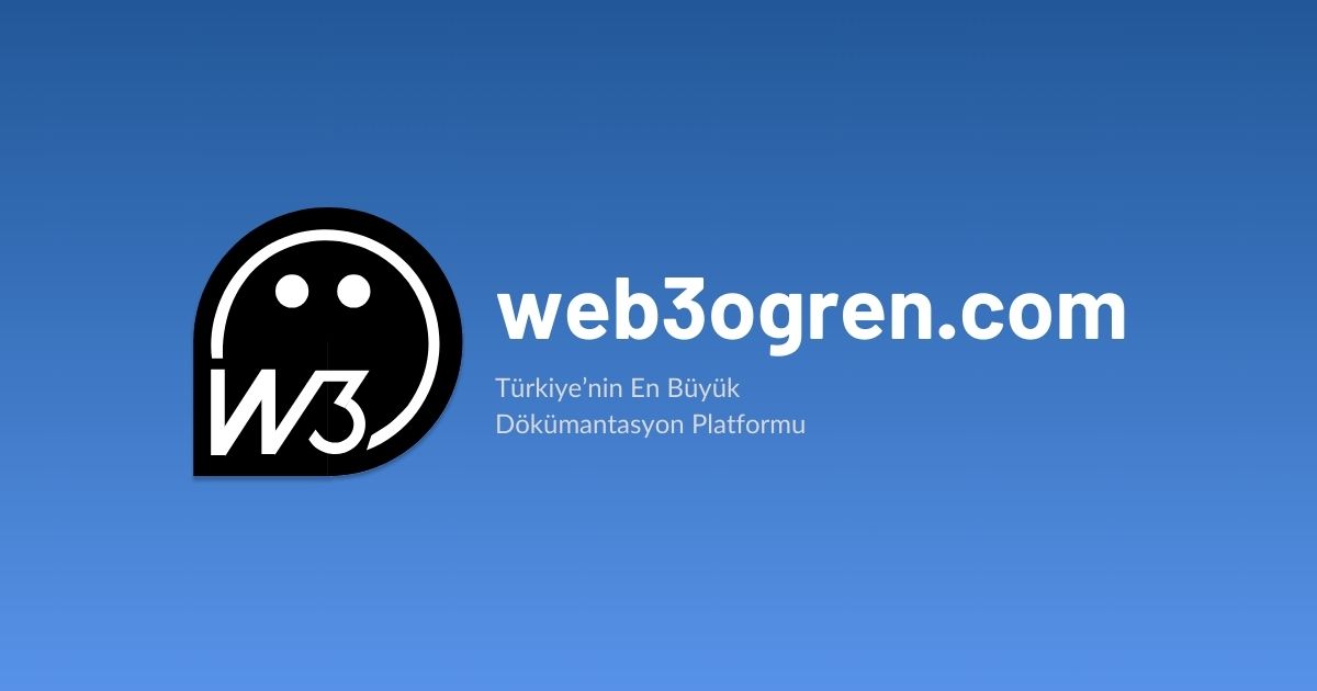 web3ogren | Web3 Öğren